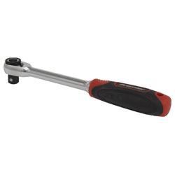 Sealey AK8988 Compact Head Ratchet Wrench 3/8"Sq Drive - Platinum ...