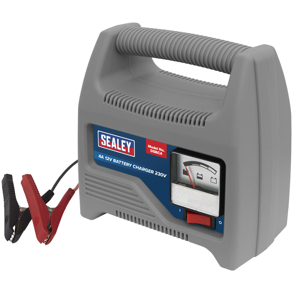 Sealey DSBC4 Battery Charger 12V 4A 230V | Rapid Online