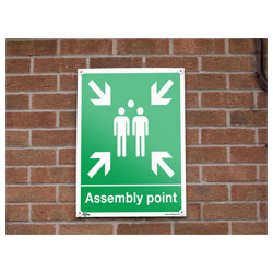 Worksafe SS37P1 Safe Conditions Safety Sign - Assembly Point - Rigid ...