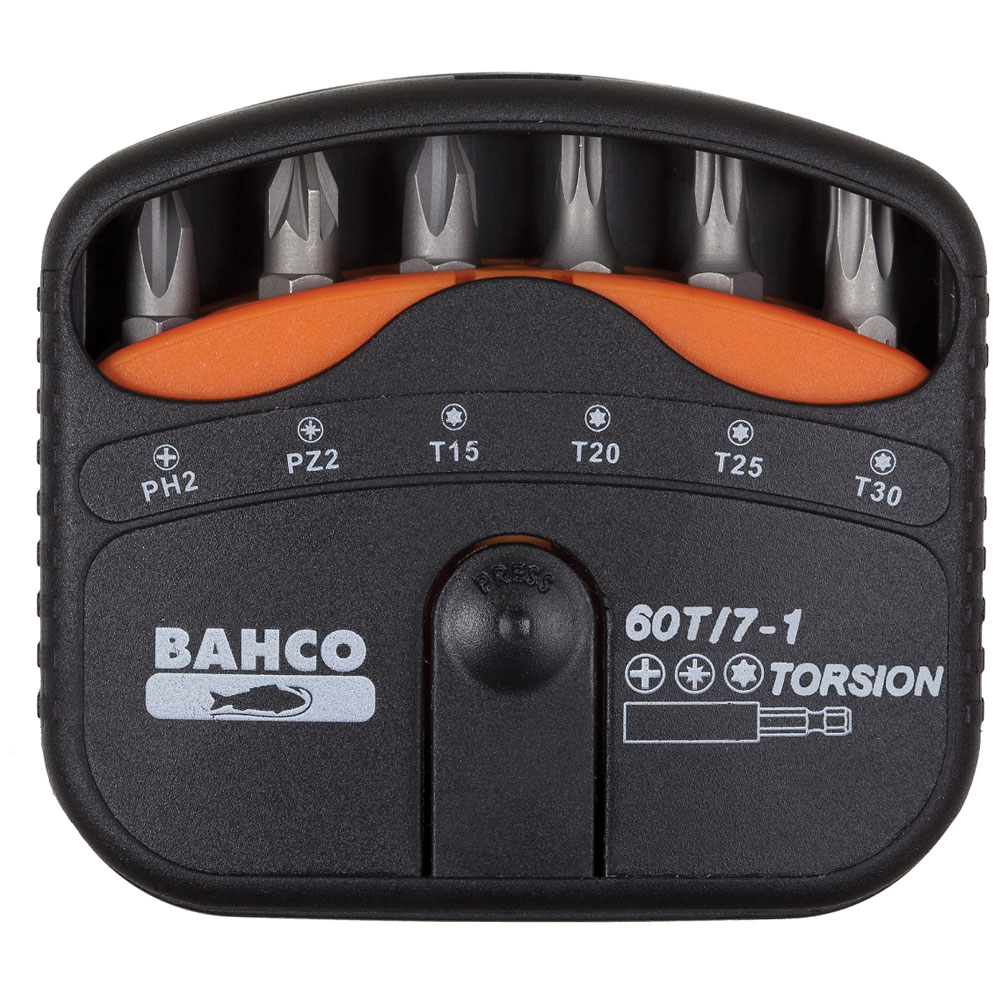 Bahco 60T/7-1 Torsion Bit Set, 7 Piece | Rapid Electronics