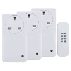 Byron SF-500S/3UK Smarthome Remote Control Socket Kit 3 Piece | Rapid ...