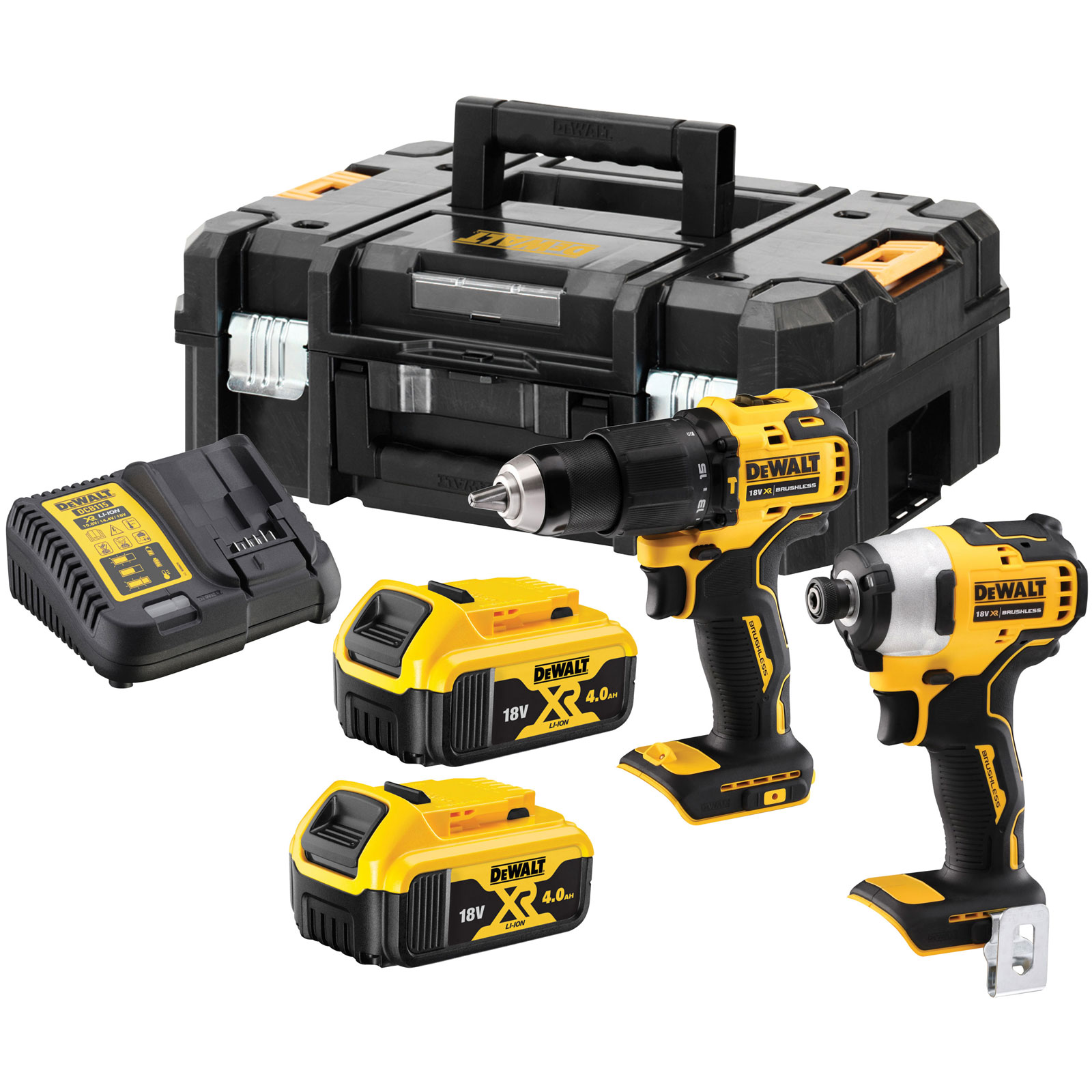 DEWALT DCK2062M2T XR Brushless Compact Twin Pack 18V 2 x 4.0Ah Li-ion ... DEWALT DCK2062M2T XR Brushless Compact Twin Pack 18V 2 x 4.0Ah Li-ion ...