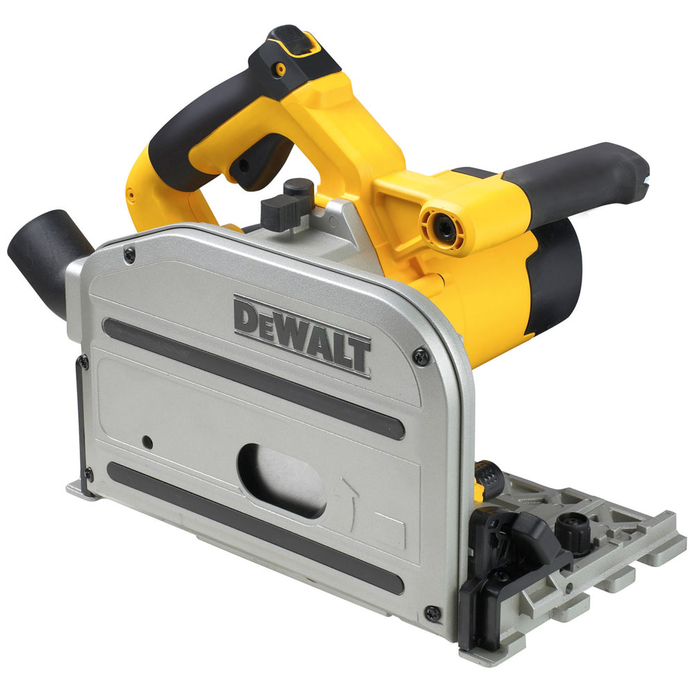 Table Saw DeWalt DWS520KT Plunge Cut Circular Saw & Guide Rail Kit 240v ...