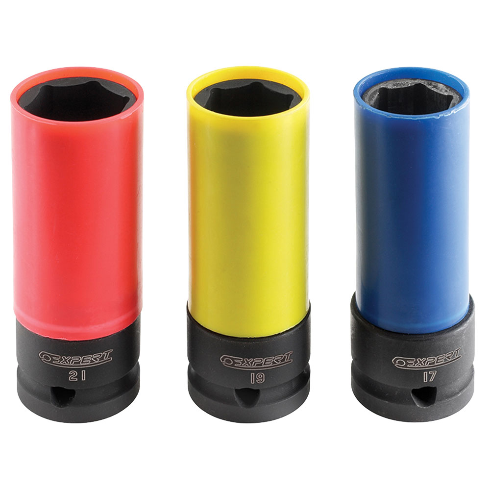 Expert E194676 Deep Impact Socket 1 2in Drive Set of 3 Rapid Electronics