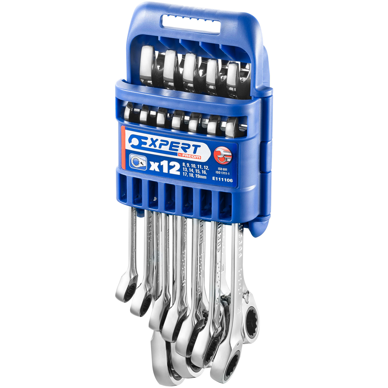 Expert E111106 Ratchet Combination Spanner Set 12 Piece