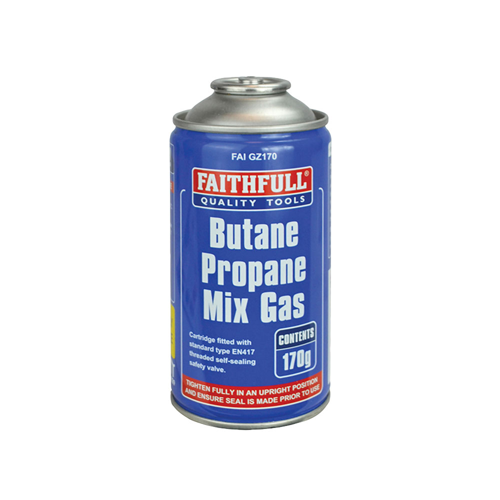 Faithfull 2175 Butane Propane Gas Cartridge 170g | Rapid Electronics