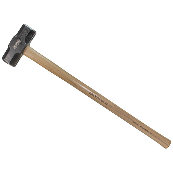 Faithfull 11-155 Sledge Hammer Contractors Hickory Handle 6.35kg (14 lb ...