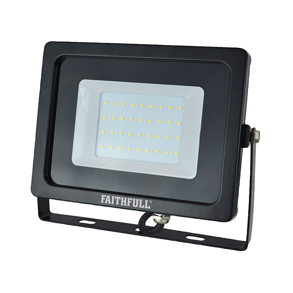 Faithfull Power Plus AS5130 SMD LED Wall Mounted Floodlight 30W 2400 ...