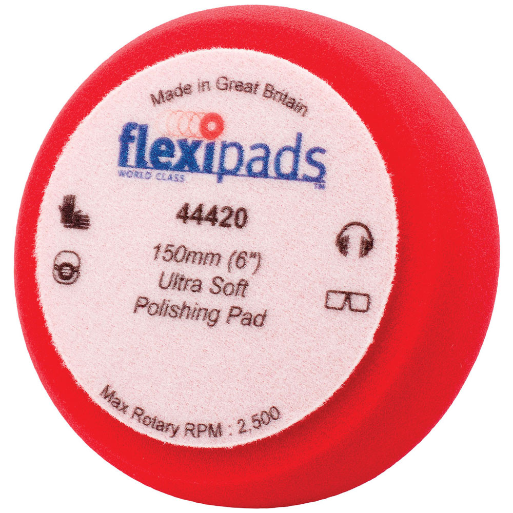 Flexipads World Class 44420 Red Polishing Foam 150 x 50mm GRIP® | Rapid ...