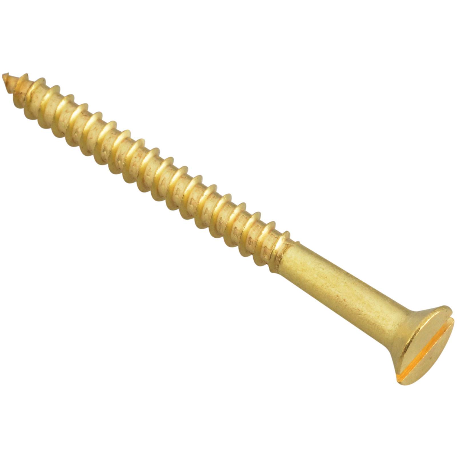 ForgeFix FPCSK28BR Wood Screw Slotted CSK Brass 2in x 8 Forge Pack 8 ...