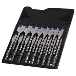 IRWIN® IW4041002 Blue Groove 4X Flat Bit Set, 17 Piece | Rapid Electronics