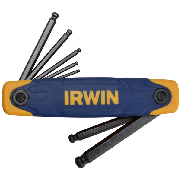IRWIN® T10769 Folding Ball End Hexagon Key Set of 7 Metric (2-8mm ...