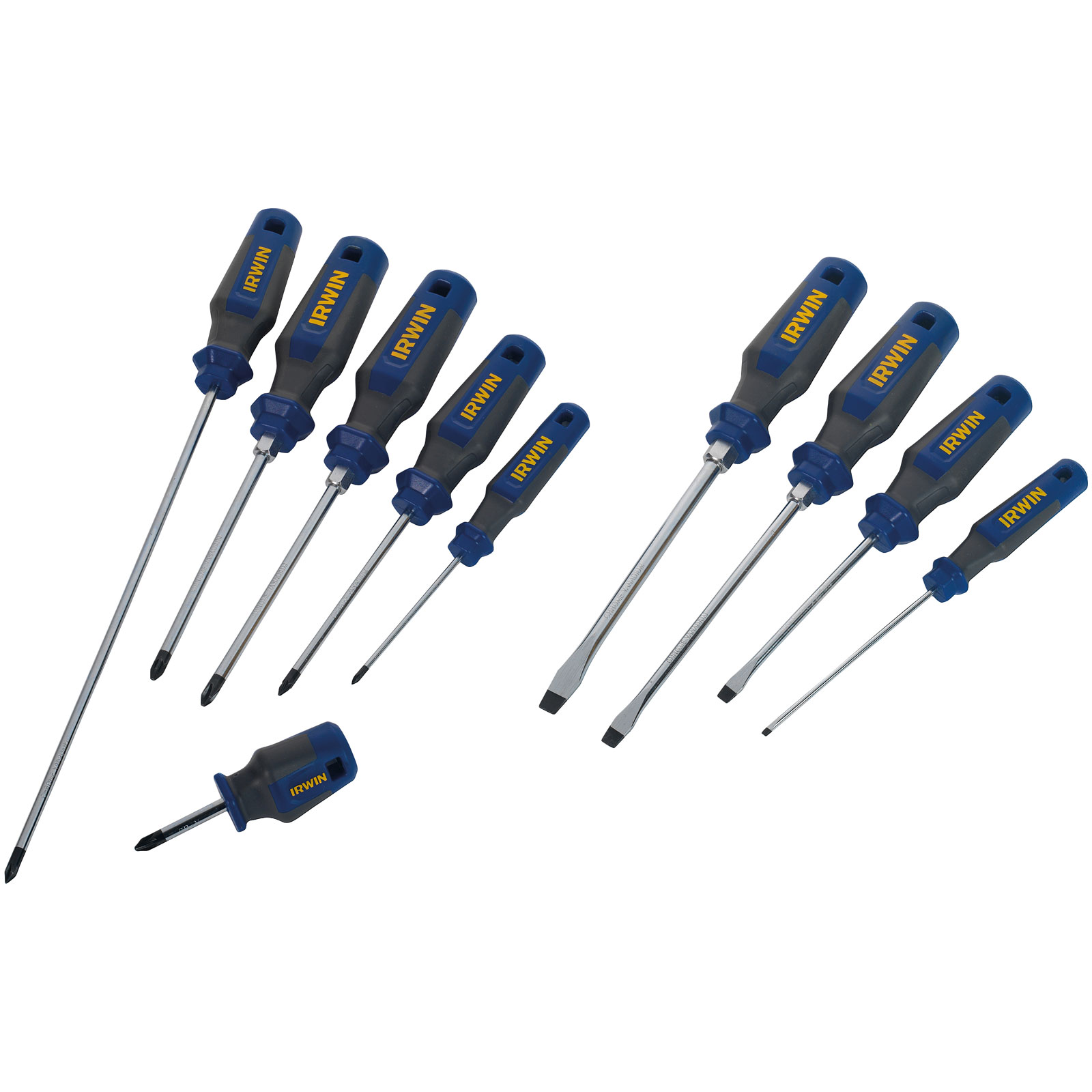 IRWIN® 1951882 Pro Comfort Screwdriver Set, 10 Piece SL/PH/PZ | Rapid ...