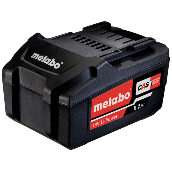 Metabo 625592000 Slide Battery Pack 18V 5.2Ah Li-ion | Rapid Electronics