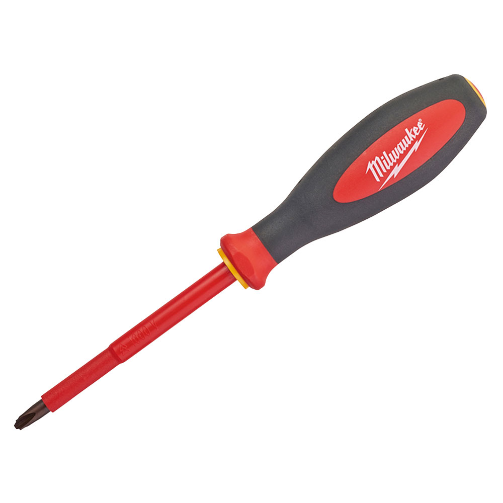 Milwaukee 4932464056 VDE Slotted/Phillips Screwdriver SL/PH2 x 100mm ...