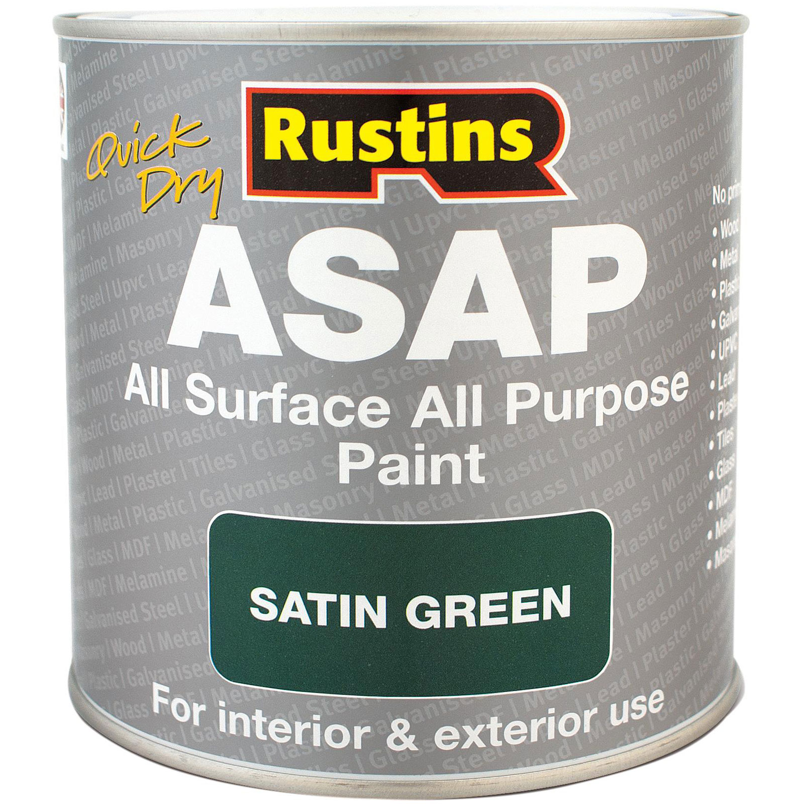 Rustins ASAPGN500 ASAP Paint Green 500ml | Rapid Electronics