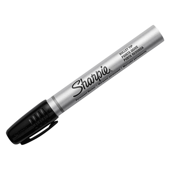 Sharpie® 1842531 Pro Small Bullet Tip Permanent Marker Black | Rapid ...