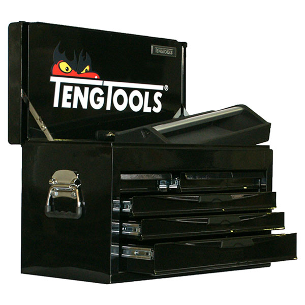 Teng TC806NGM 8 Series 6 Drawer Top Box Black | Rapid Electronics