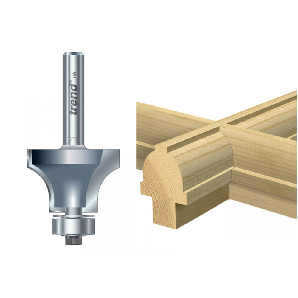 Trend 46/7/50 x 1/4 TCT Bearing Guided Glazing Bar 10mm Radius | Rapid ...