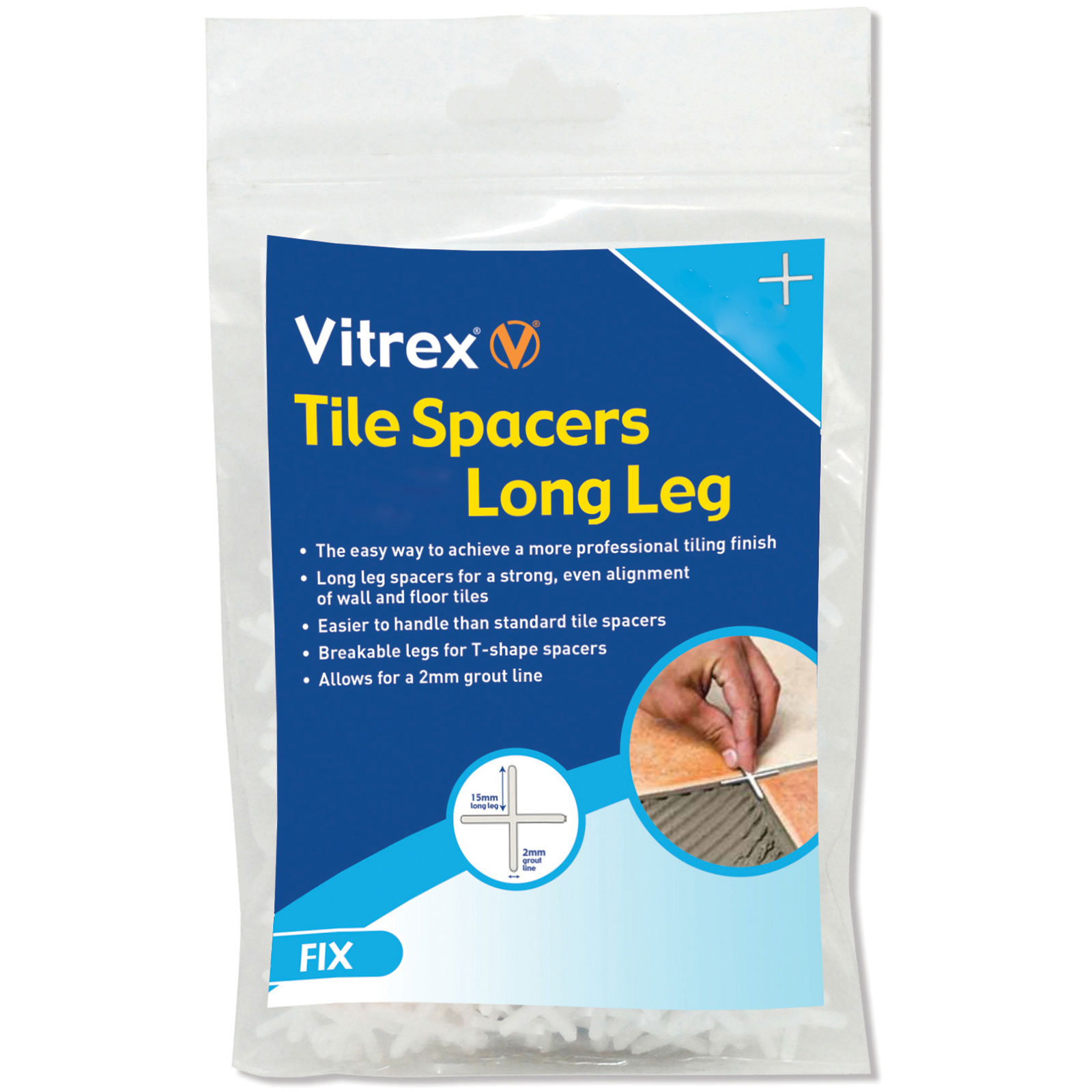 Vitrex LLS51000 Long Leg Spacer 5mm (Pack 1000) | Rapid Electronics