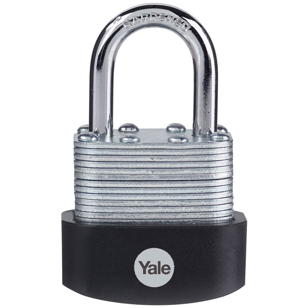 Yale Locks Laminated Steel Padlock 40mm | Rapid Electronics