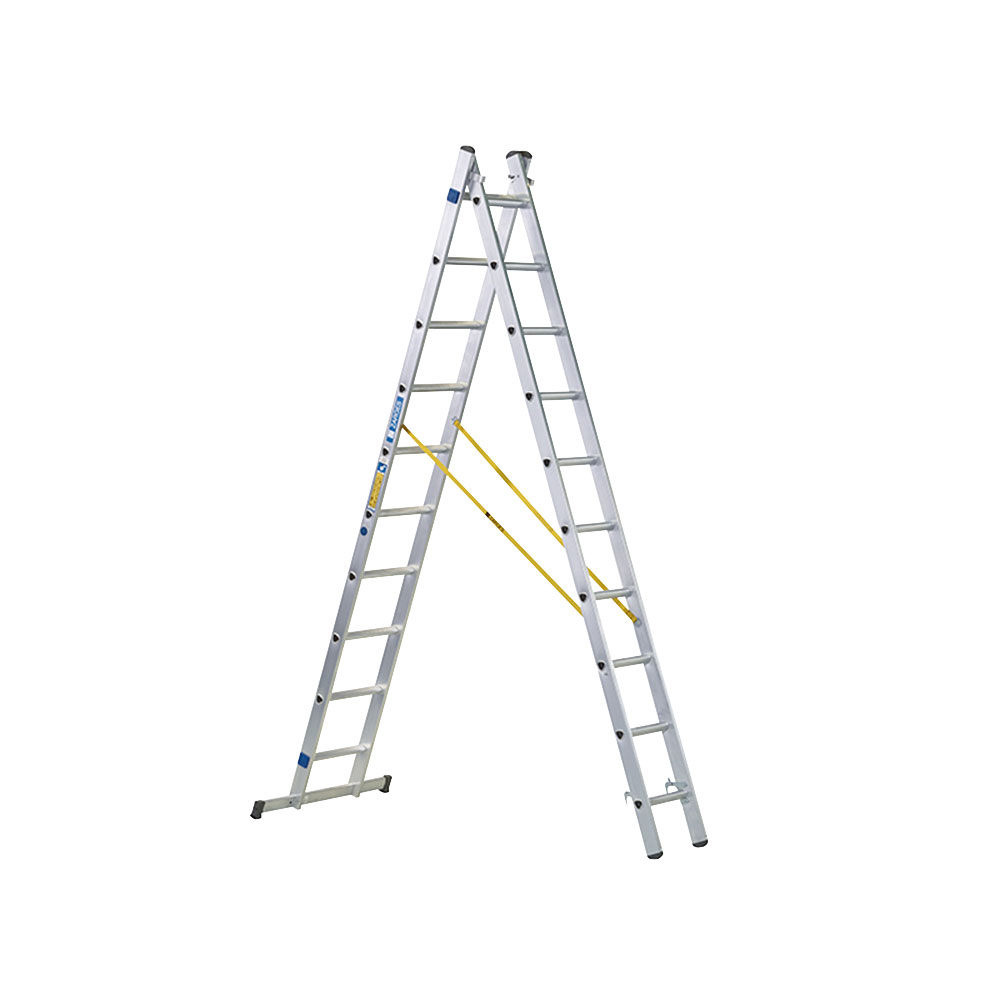 Zarges 44868 D-Rung Combination Ladder 2-Part 2 x 8 Rungs | Rapid ...