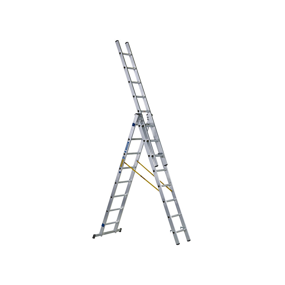 Zarges 44838 D-Rung Combination Ladder 3-Part 3 x 8 Rungs | Rapid ...