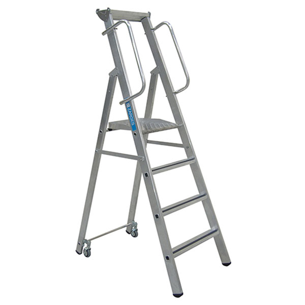 Zarges 340477 Mobile Mastersteps, Platform Height 1.58m 6 Rungs | Rapid ...