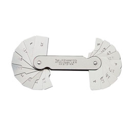Starrett CJ142 272MA Radius Gauge 0.75 - 5mm | Rapid Online