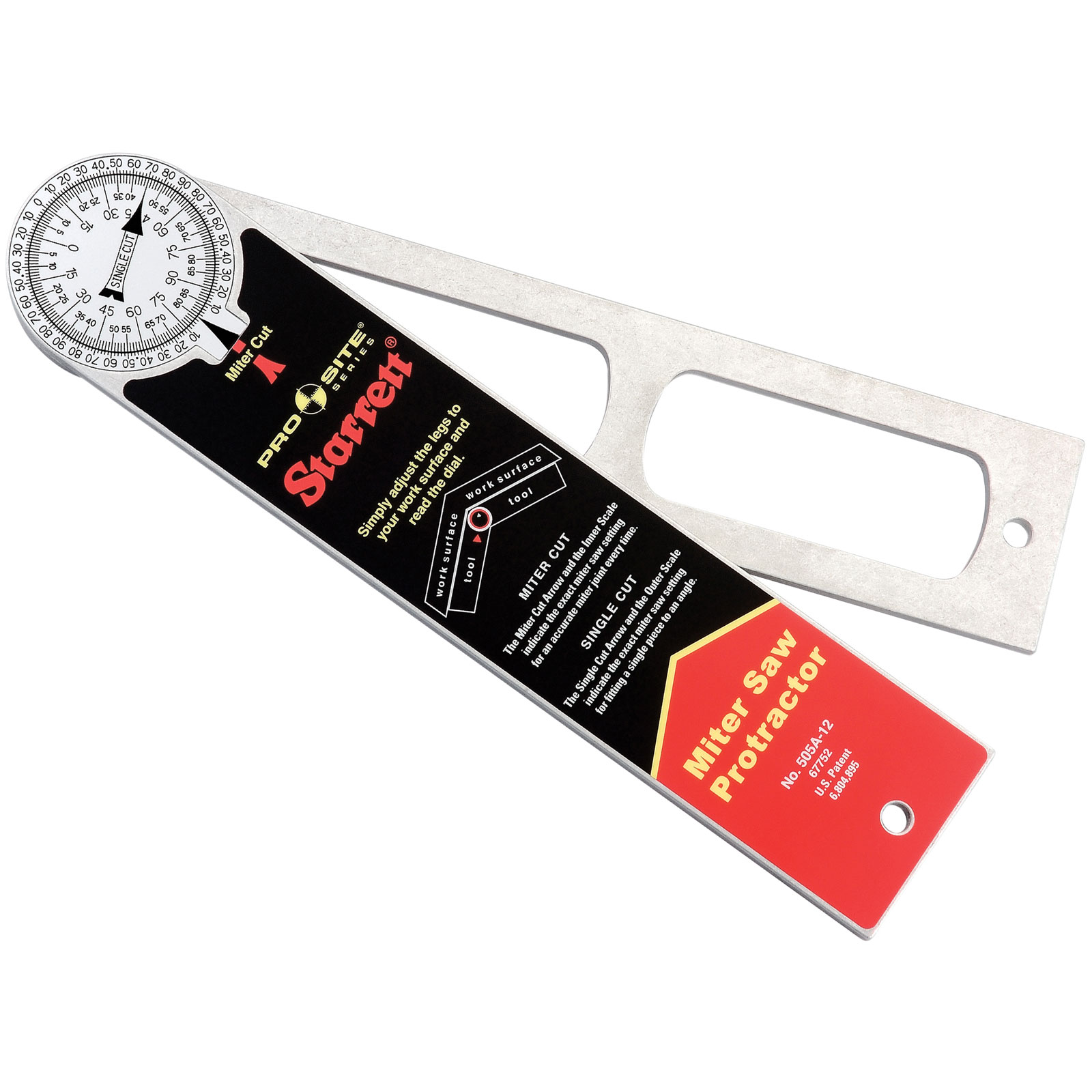Starrett DA661 505 A12 Pro Site Protractor 300mm (12in) | Rapid Electronics