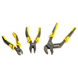 Stanley XMS22PLIER3 3 Piece DynaGrip™ Plier Set 250mm, 180mm, 160mm ...