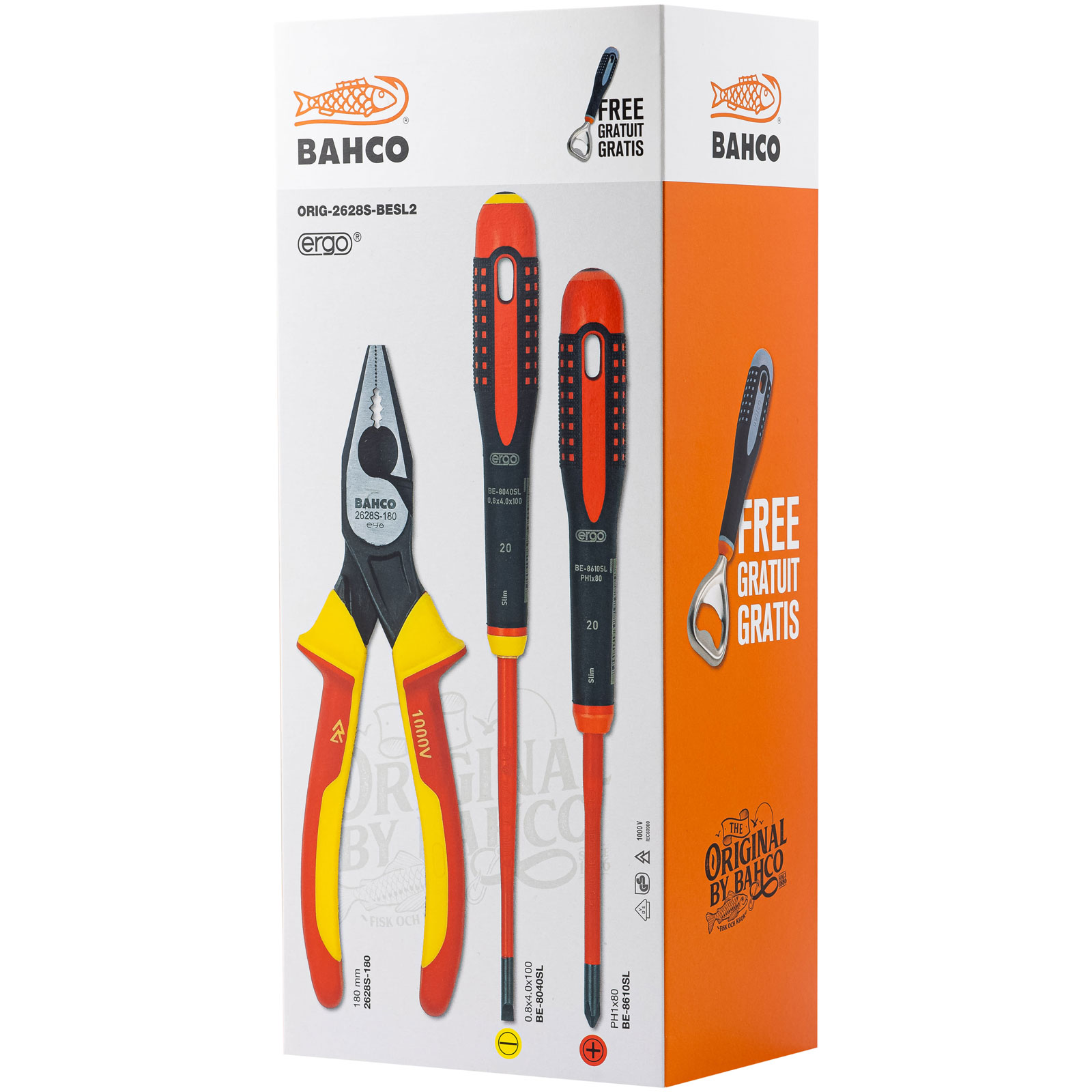Bahco ORIG-2628S-BESL2 Original VDE Screwdriver & Plier Set | Rapid ...