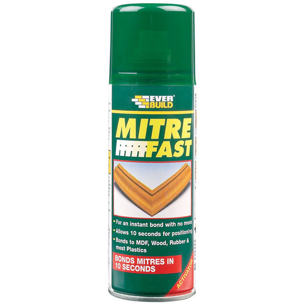 Everbuild 489753 Mitre Fast Aerosol Activator 200ml | Rapid Electronics